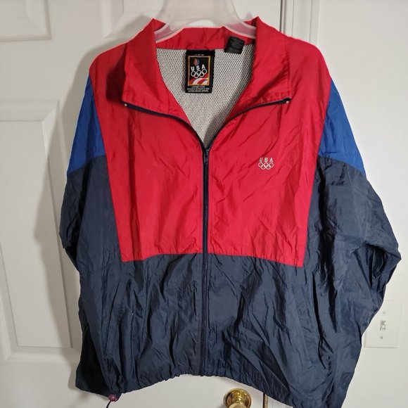 jcpenney | Jackets & Coats | Vtg Retro Usa Olympics Colorblock ...